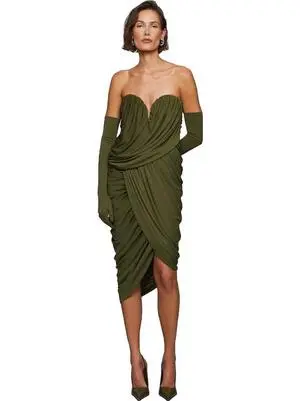 ET OCHS Spencer Midi Dress - Moss