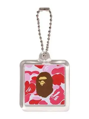 A BATHING APE Abc Camo Keychain - Pink