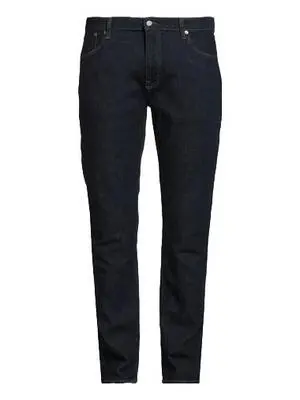 Belstaff Tapered Jeans With Leather Trims - Blue