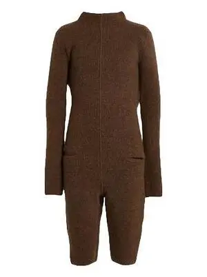 Rick Owens Playsuit Dark Size Virgin Wool - Brown