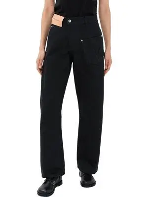 JW Anderson Twisted Workwear Jeans - Black