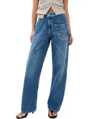 JW Anderson Twisted Workwear Jeans - Light Blue