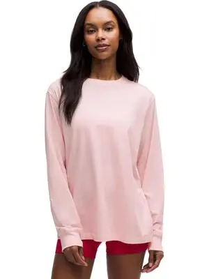 Lululemon Organic Cotton Long-sleeve Shirt - Pink Pearl
