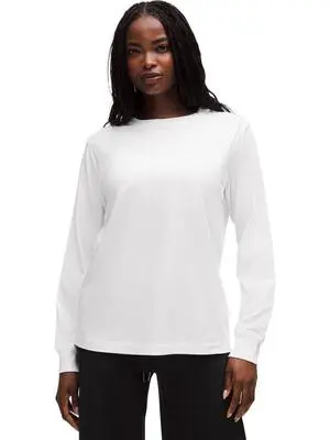 Lululemon Organic Cotton Long-sleeve Shirt - White