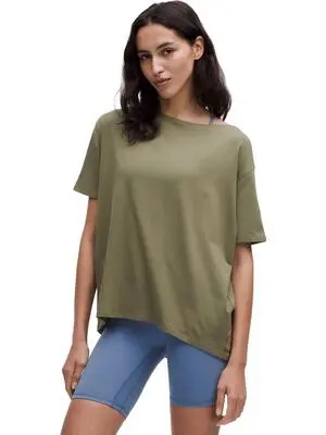 Lululemon Organic Cotton T-Shirt Bay Leaf