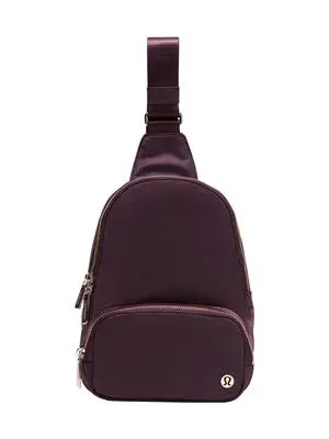 Lululemon Everywhere Sling Bag 4.2L Black Plum