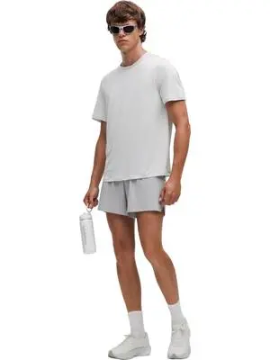 Lululemon Lululemon Mile Maker Ripstop Lined Short 4 Silver Drop