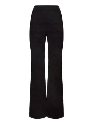 Missoni Chevron-pattern Knit Trousers - Black