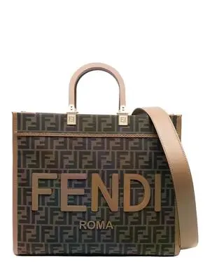 Fendi Sunshine Medium Tote Bag - Brown