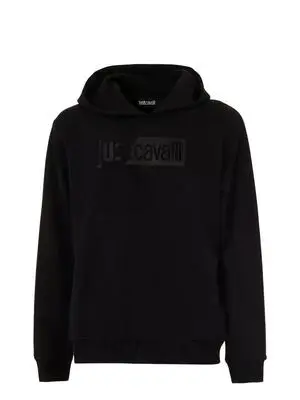 Just Cavalli Logo-plaque Hoodie - Black