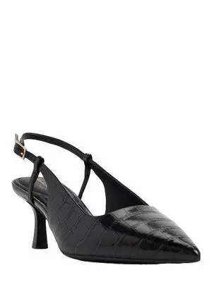 Aldo Adan Pointed Toe Slingback Pump Black