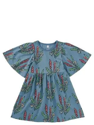 TEA COLLECTION Butterfly Sleeve Dress - Block Print Floral