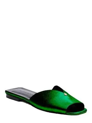 TIANNIA BARNES Taylor Slide Metallic Green