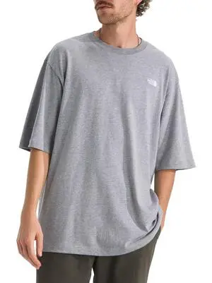The North Face Essential Oversize Cotton T-shirt Tnf Pale Grey Heather