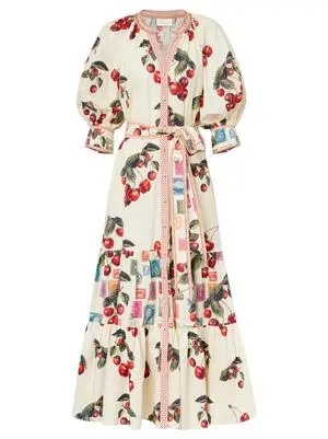 Camilla Notes From The Road Printed Cotton Shirt Dress Multicoloured