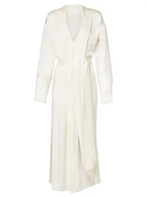 Victoria Beckham Belted Wrap Dress - White