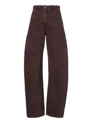 Magda Butrym High-rise Balloon Jeans - Brown