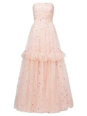 Jenny Packham Sequined Gown - Pink