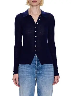 PISTOLA Pistola Korey Merino Wool Cardigan Navy