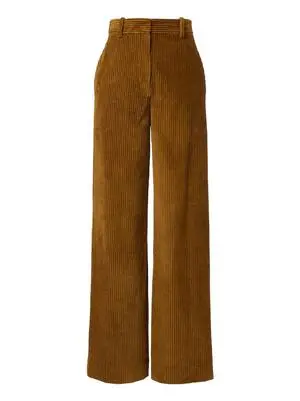 Proenza Schouler Cotton Corduroy Wide-leg Pants - Brown