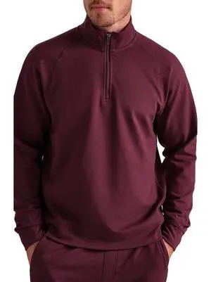 RHONE Dreamstate Quarter-Zip Pullover Bordeaux Red