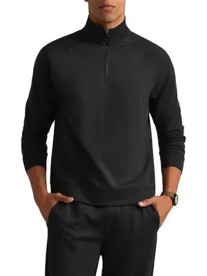 RHONE Dreamstate Quarter-Zip Pullover Pure Black