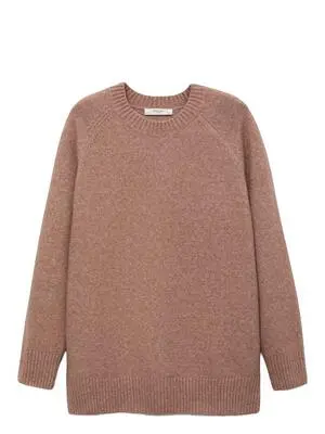 MANGO Crewneck Raglan Sleeve Sweater
