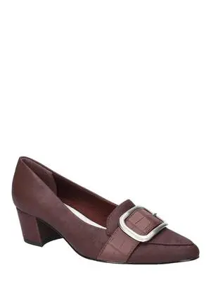 EASY WORKS BY EASY STREET Amber Pointed-Toe Pumps Burgundy Matte