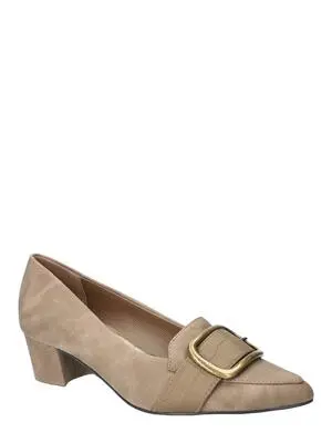 EASY WORKS BY EASY STREET Amber Pointed-toe Pumps - Natural