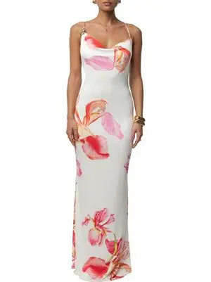JLUXLABEL Floral Maxi Slipdress - Ivory