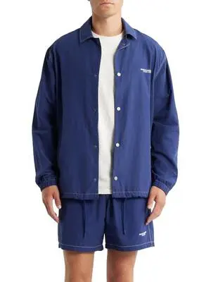 Brooklyn Industries Loose Fit Snap-up Jacket - Medieval Blue