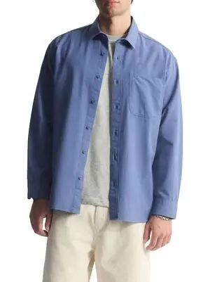 Brooklyn Industries Cotton Button-up Shirt - Bijou Blue