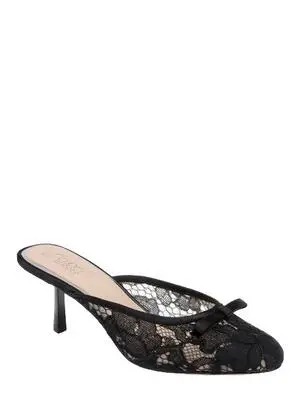 Badgley Mischka Elliot Mule - Black Satin