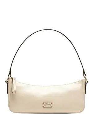 FRANCES VALENTINE Mia Leather Shoulder Bag - Oyster