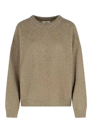 LOULOU DE SAISON Mélange Ash Wool-Blend Sweater