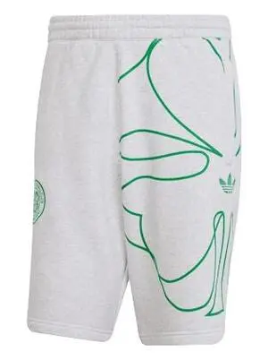 Adidas Celtic Fc St. Patrick's Day Shorts - Light Grey Heather Green