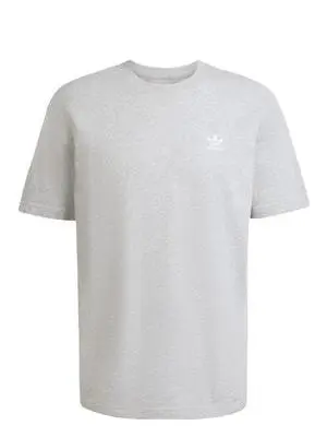 Adidas Trefoil Essentials Tee Shirt - Medium Grey Heather White