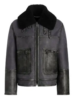 Dolce & Gabbana Leather Jacket - Grey