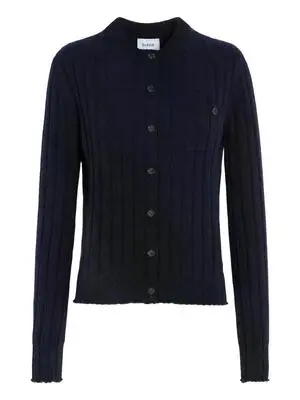 BARRIE Ribbed Cardigan - Blue