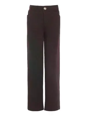 BARRIE Cashmere Knit Trousers - Brown