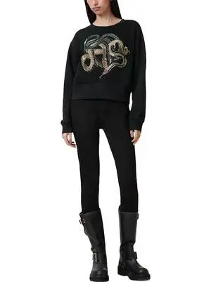 ALLSAINTS Sequin-embellished Sweatshirt - Black