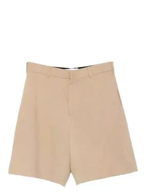 MSGM Flat-front Tailored Shorts - Neutrals