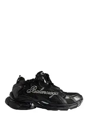 Balenciaga Runner Sneaker With Rhinestones Black