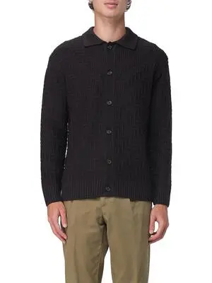 PAOLO PECORA Collared Knit Sweater - Brown