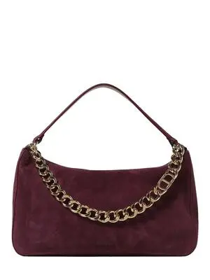 TWINSET Handbag With Chain Strap - Burgundy