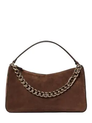 TWINSET Handbag With Chain Strap - Coffee