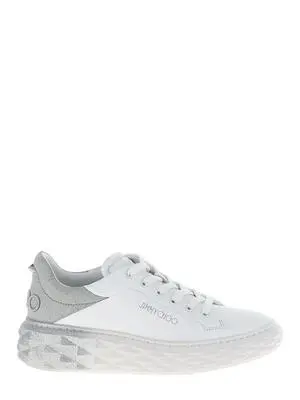 JIMMY CHOO Lace-up Sneakers - Silver