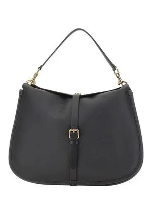 Etro Leather Shoulder Bag Black