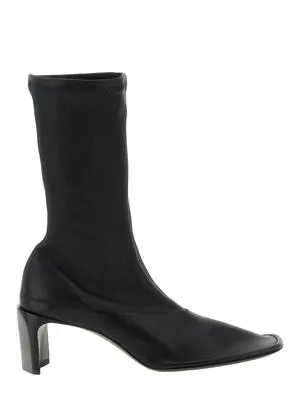 JIL SANDER Leather Boots - Black