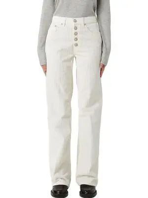DONDUP Straight Leg Trousers - Cream